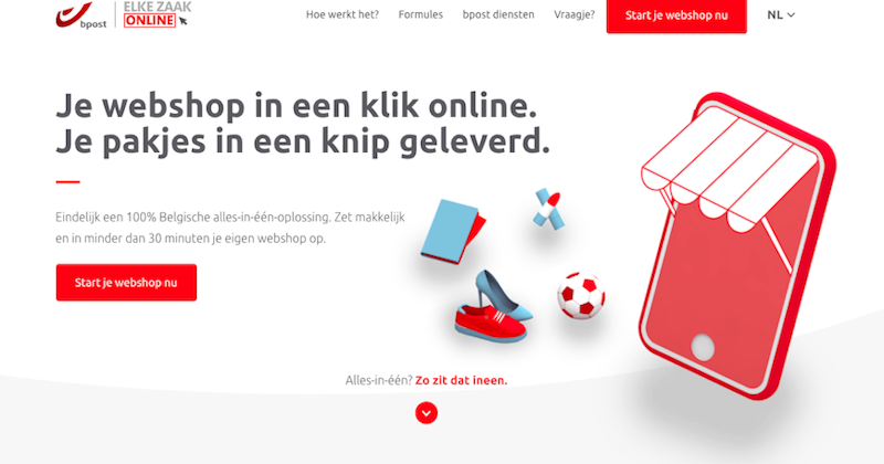 bpost biedt handelaars eigen webshop in 30 minuten | Gondola bpost biedt handelaars eigen webshop in 30 minuten | Gondola